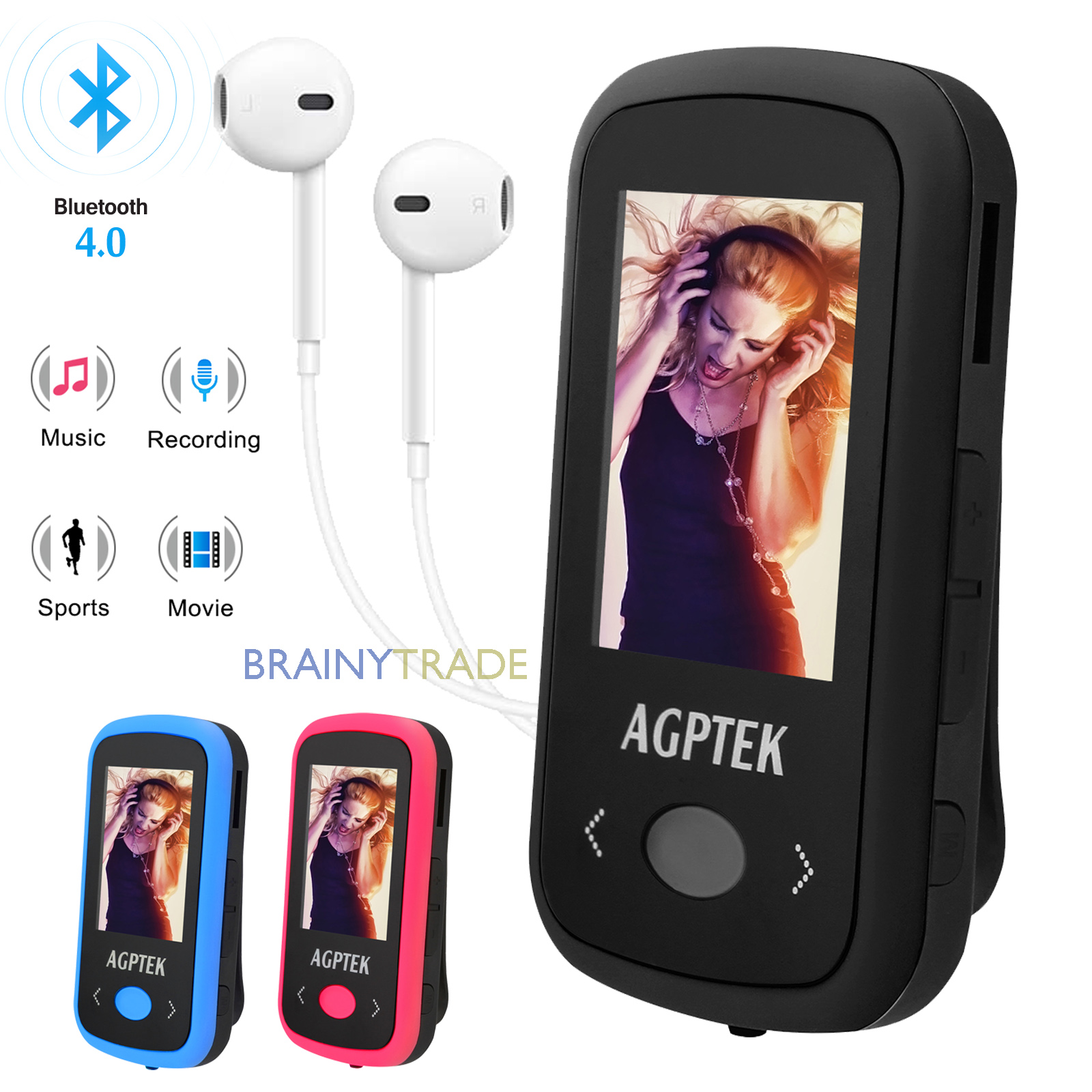 Agptek 2019 Latest Version 8gb 70 Hours Playback Mp3